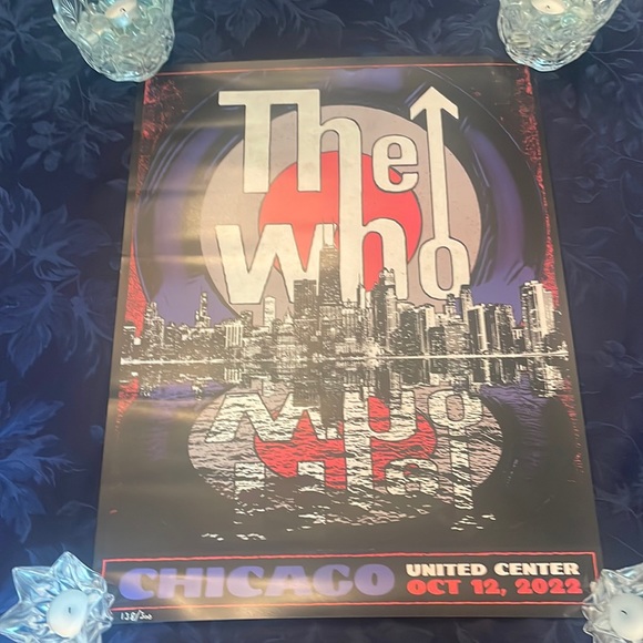 The Who concert poster | Wall Decor | The Who Chicago Concert ...